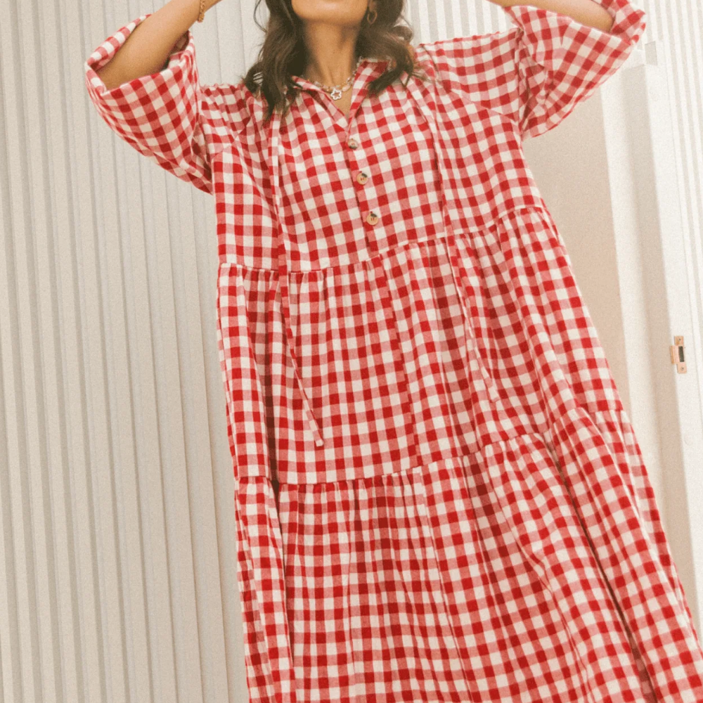 Maxi Avalon Smock Dress – Maternity & Breastfeeding Friendly, Plus Size ...