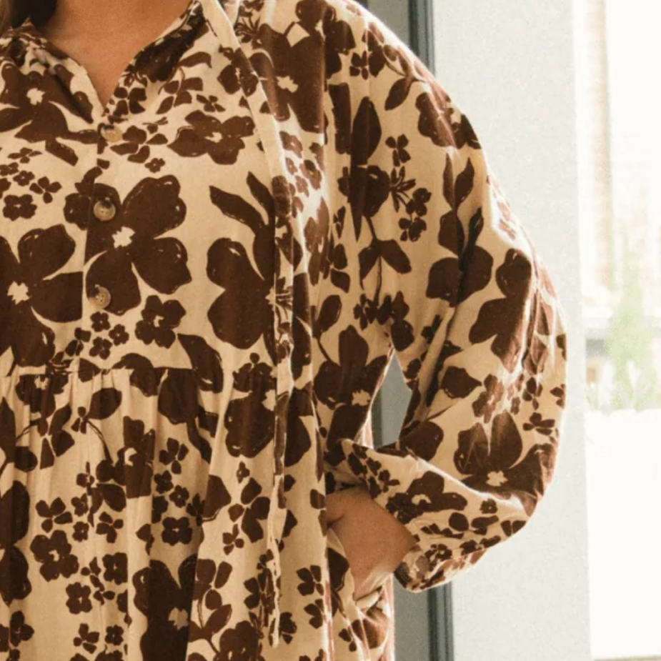 Womens Linen Maxi Smock Dress | The Lullaby Club