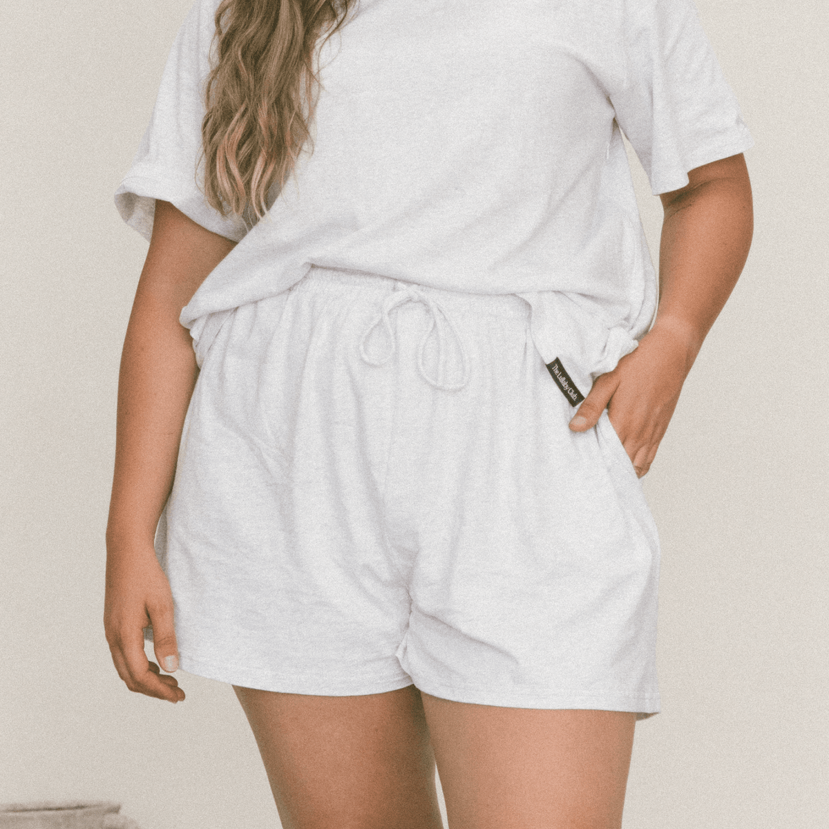 Essentials Shorts Grey Marle | Relaxed Stretchy Loungewear, Size ...
