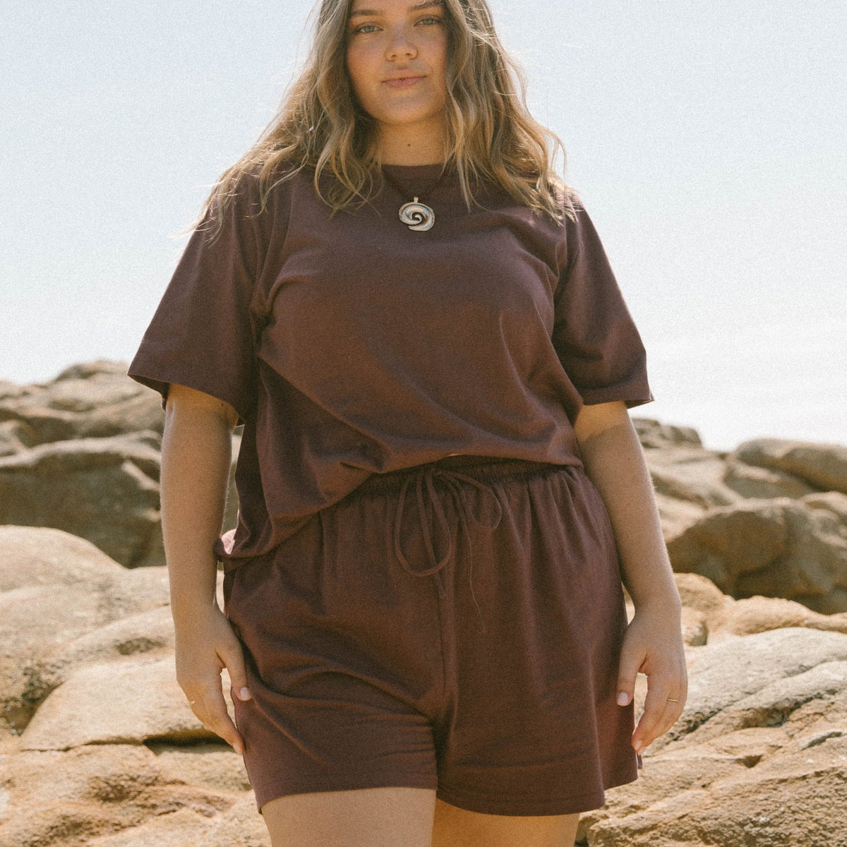 Essentials Shorts Wine | Relaxed Stretchy Loungewear, Size-Inclusive ...