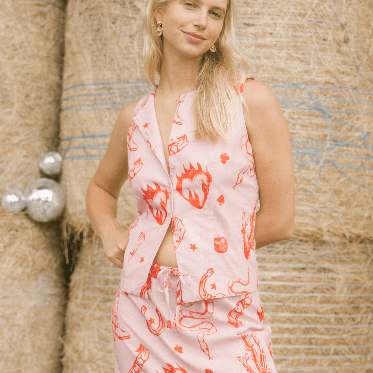 Lilly Vest – Pink Wildhearts | Relaxed-Fit, Everyday Style – The ...