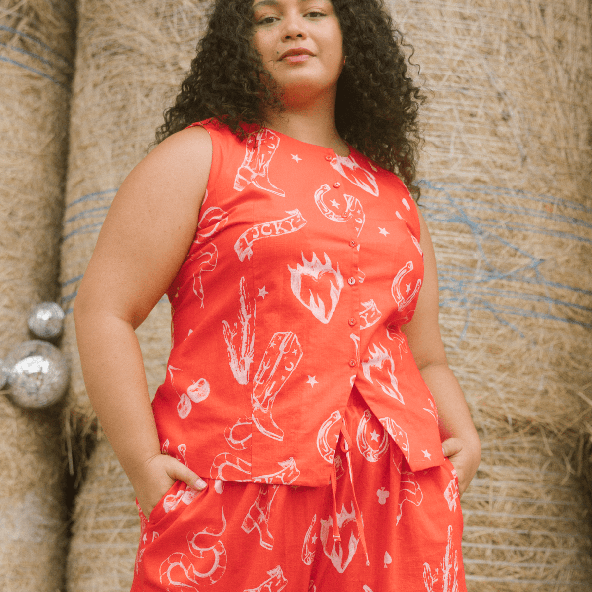 Lilly Vest – Red Wildhearts | Relaxed-Fit, Everyday Style – The Lullaby ...