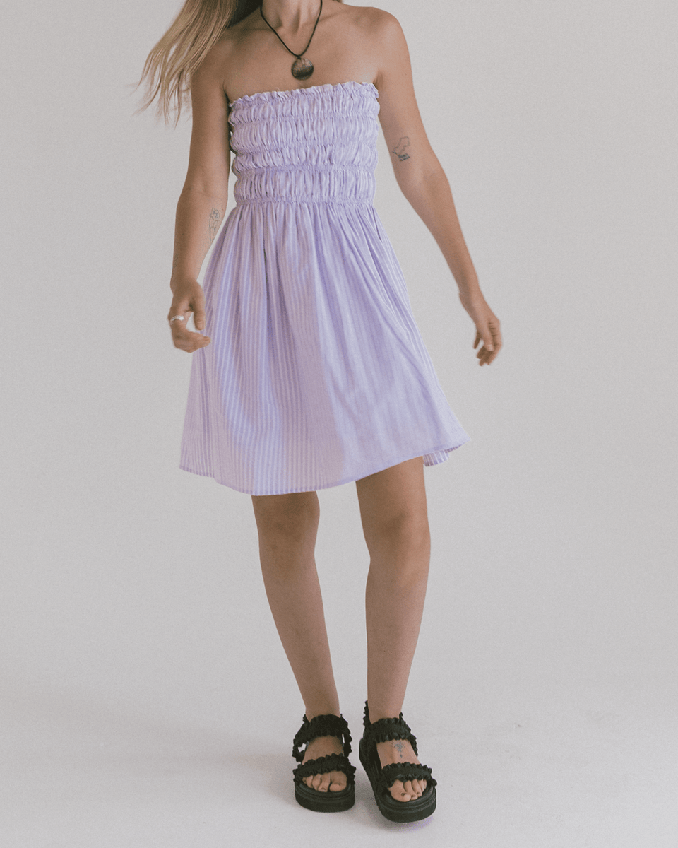 Mabel Mini Dress - Purple Stripe | Size-Inclusive Summer Fashion – The ...