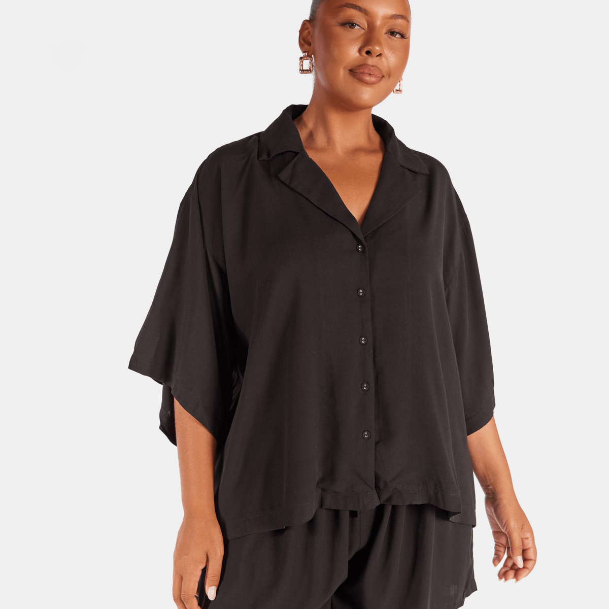 Matilda Shorts Jett Black | Relaxed & Size-Inclusive Loungewear – The ...