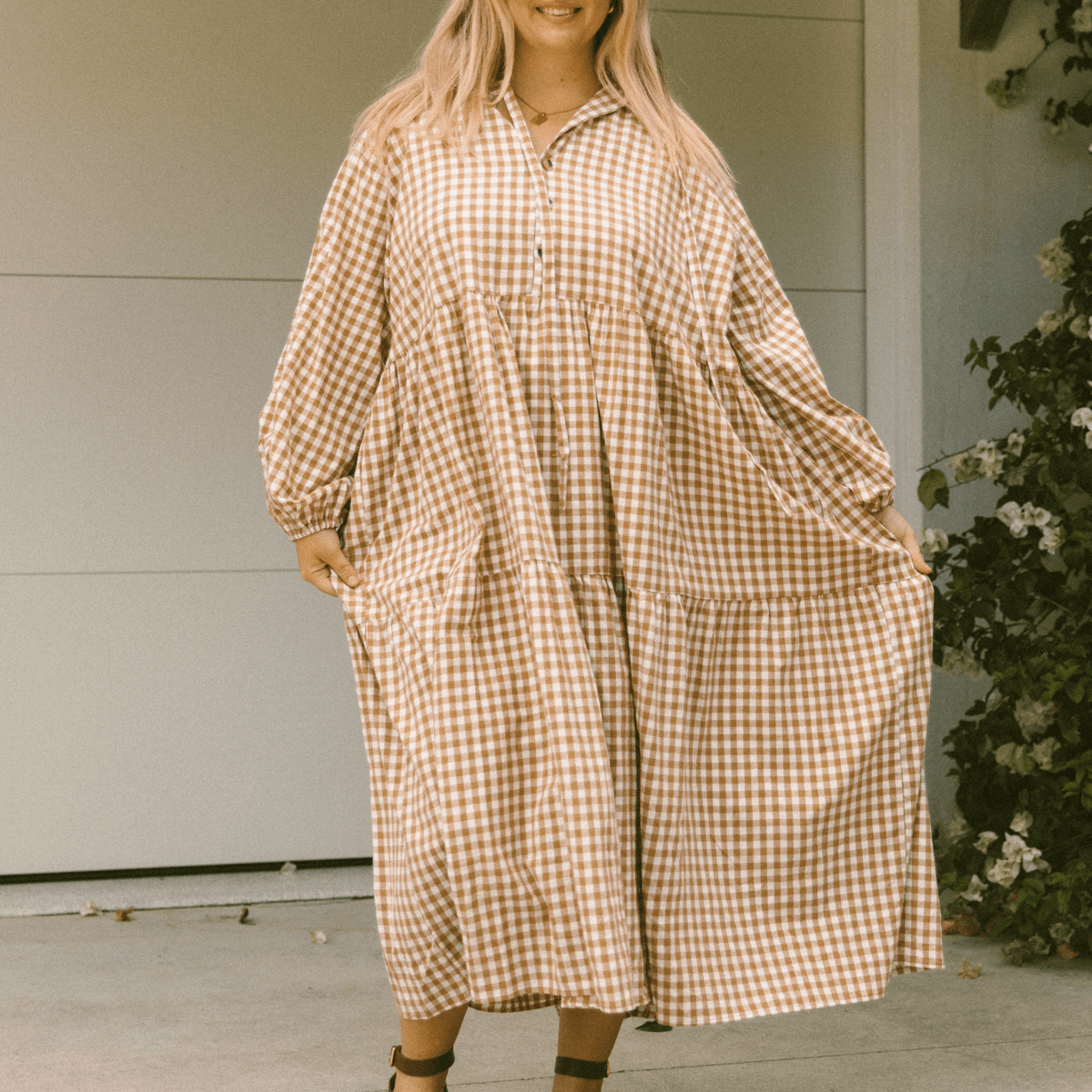 Maxi Avalon Smock Dress – Maternity & Breastfeeding Friendly, Plus Size ...