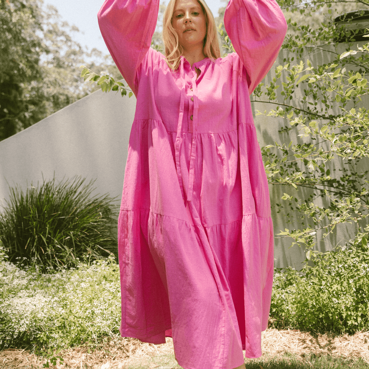 Maxi Avalon Smock Dress – Maternity & Breastfeeding Friendly, Plus Size ...