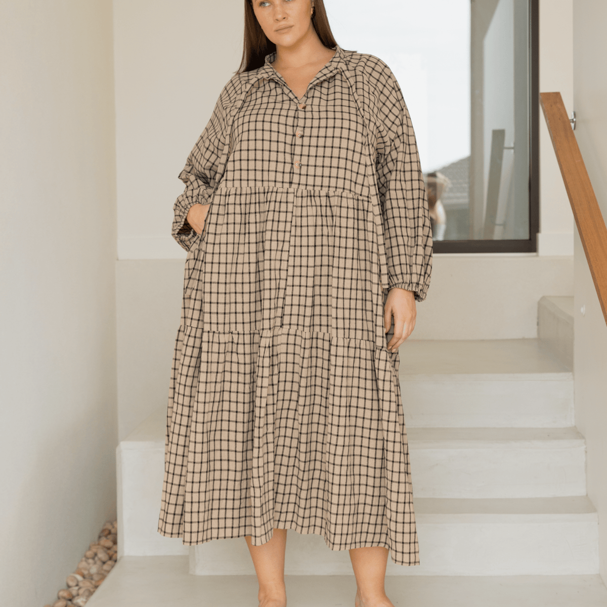 Maxi Avalon Smock Dress – Maternity & Breastfeeding Friendly, Plus Size ...