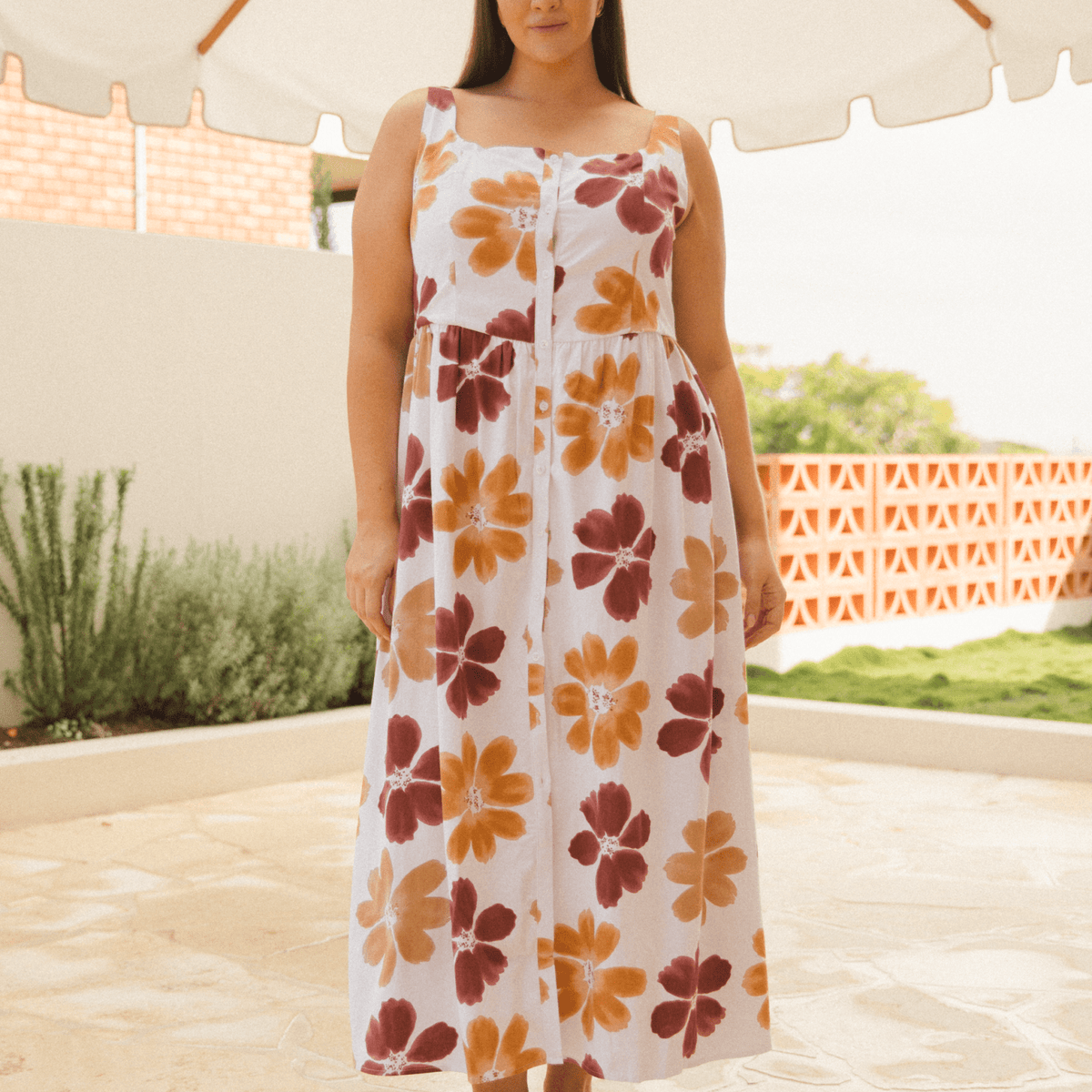 Riley Maxi Dress | Merlot Bloom – The Lullaby Club
